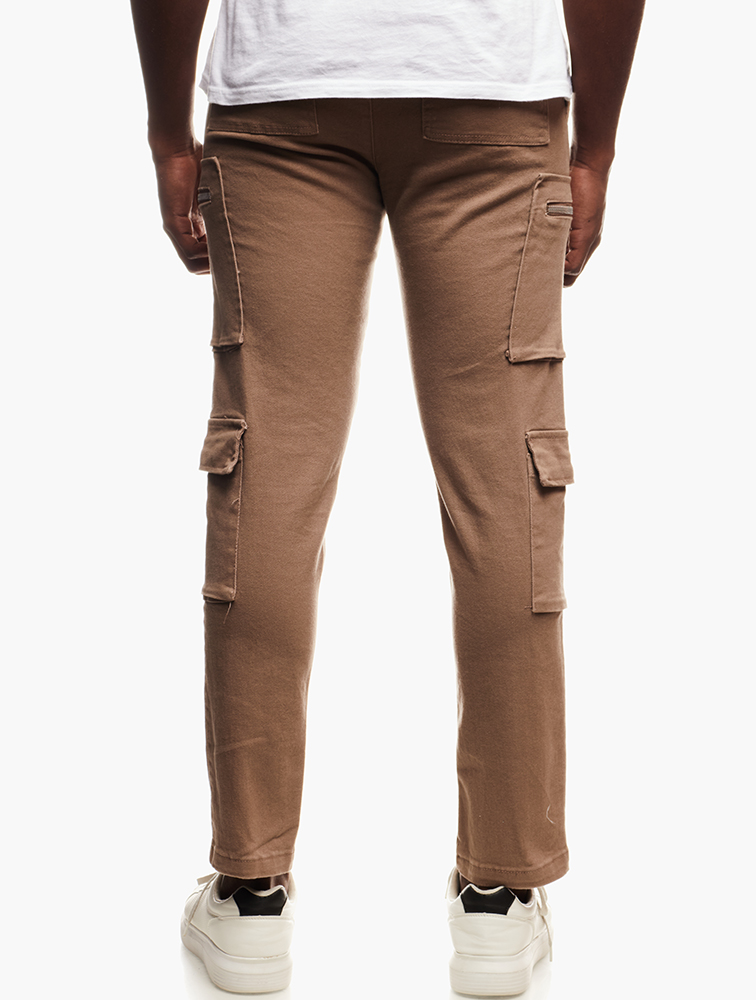 MyRunway | Shop Forever 21 Brown Twill Drawstring Cargo Pants for Men from MyRunway.co.za